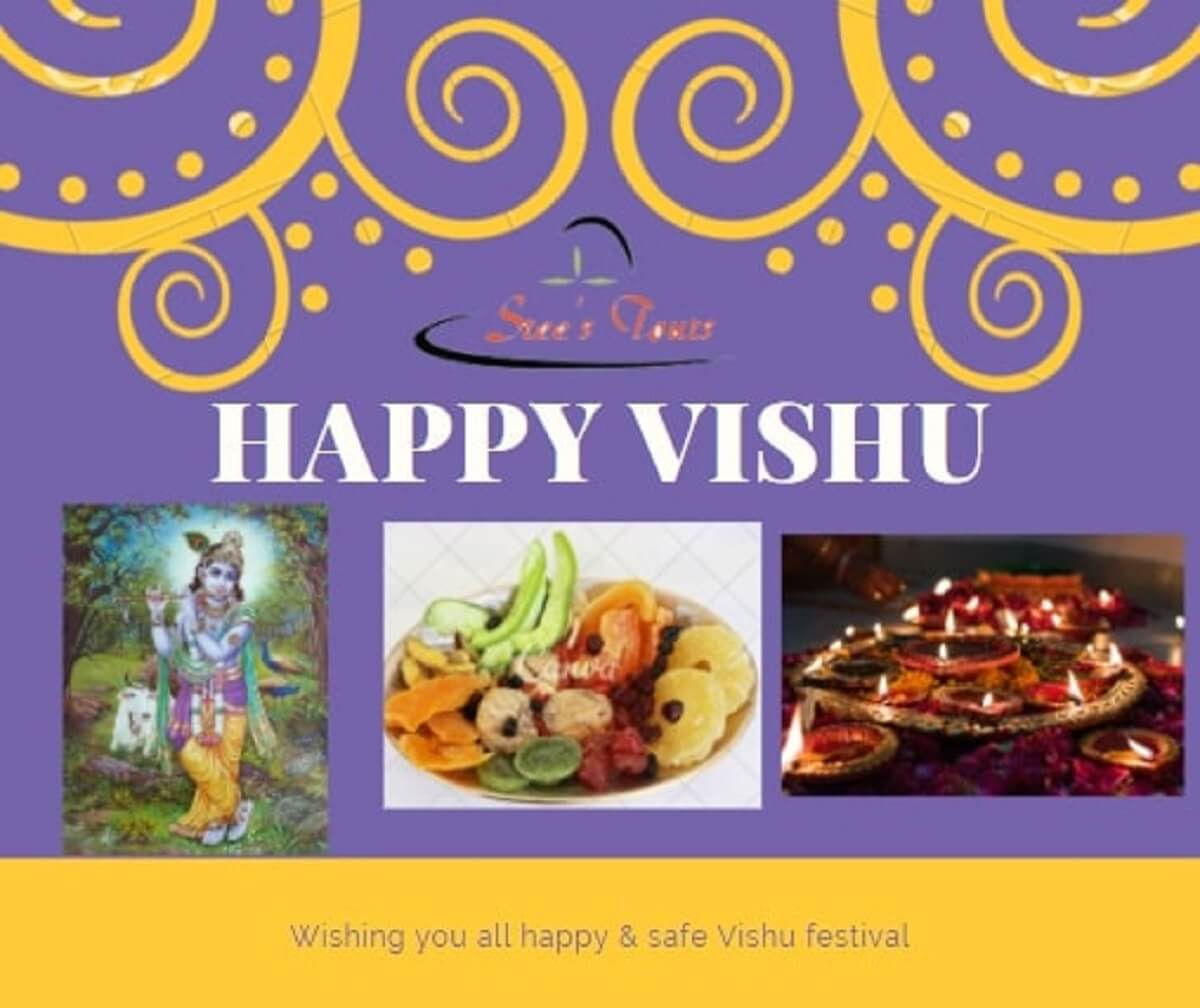 Srees Tours Wishes Safe & Happy Vishu Festival 2021 to Kerala People